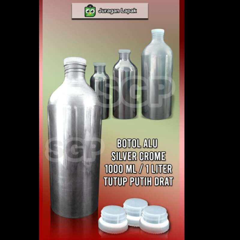 Jual Botol alumunium 1000ml atau 1 kg UV mengkilap TERJAMIN di Seller ...