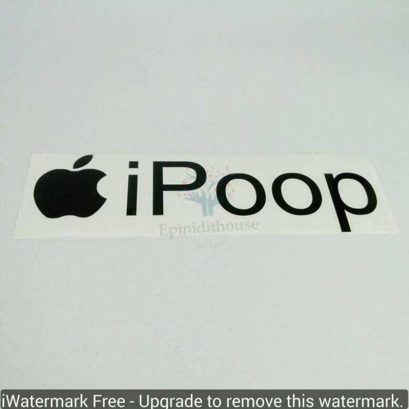 Jual ukuran besar Stiker Sticker Toilet WC Kamar mandi (ipoop poop ...