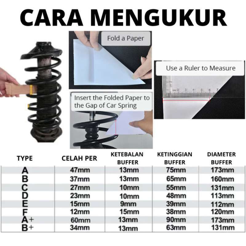 Jual PAKET Spring Buffer Mobil Karet Shock Chevrolet Captiva Depan ...