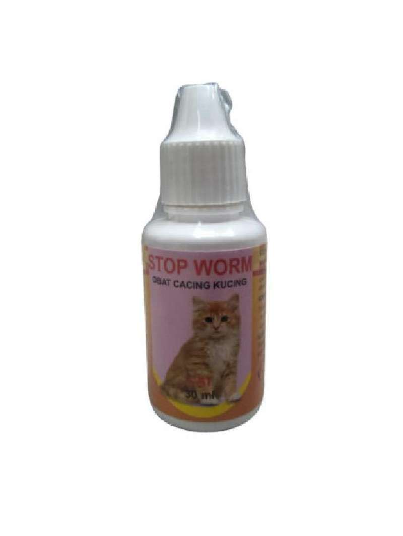 Jual Obat Cacing Kucing Tetes - Stop Worm 30 Ml - Obat Kucing Cacingan ...