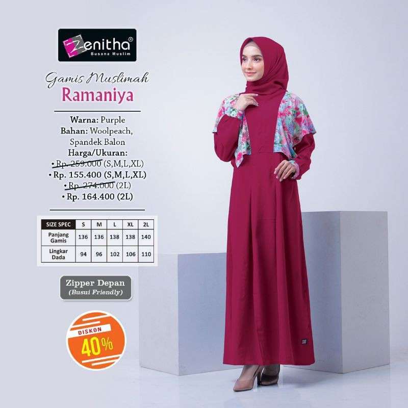 Jual Gamis Dewasa Ramaniya By Zenitha Di Seller Toserbadotmedan - Kukusan, Kota Depok | Blibli