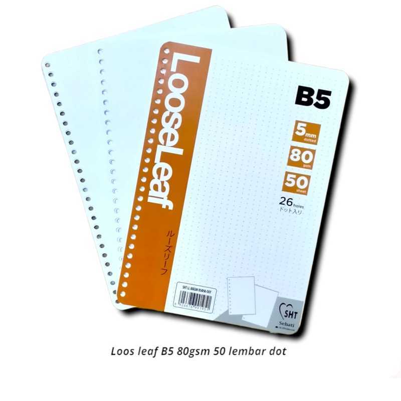 Jual Kertas Binder Loose Leaf B5 Grid Kotak 80 Gsm 50's ( 26 Lubang ) Di Seller Qta Mart ...