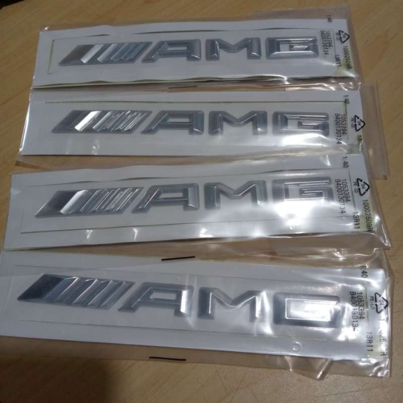 Promo EMBLEM LOGO AMG 3D MERCEDES BENZ AMG ORIGINAL 19CM ORIGINAL ...