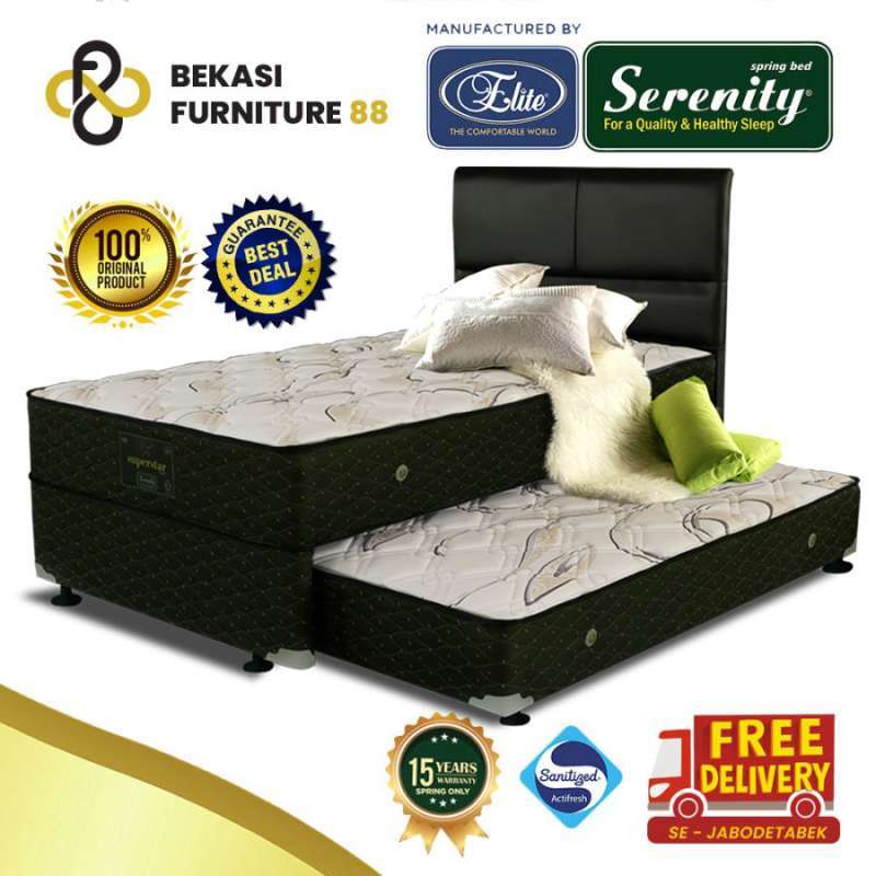 Jual 1 Set Kasur Springbed Serenity 2 In 1 Superstar 2in1 By Elite