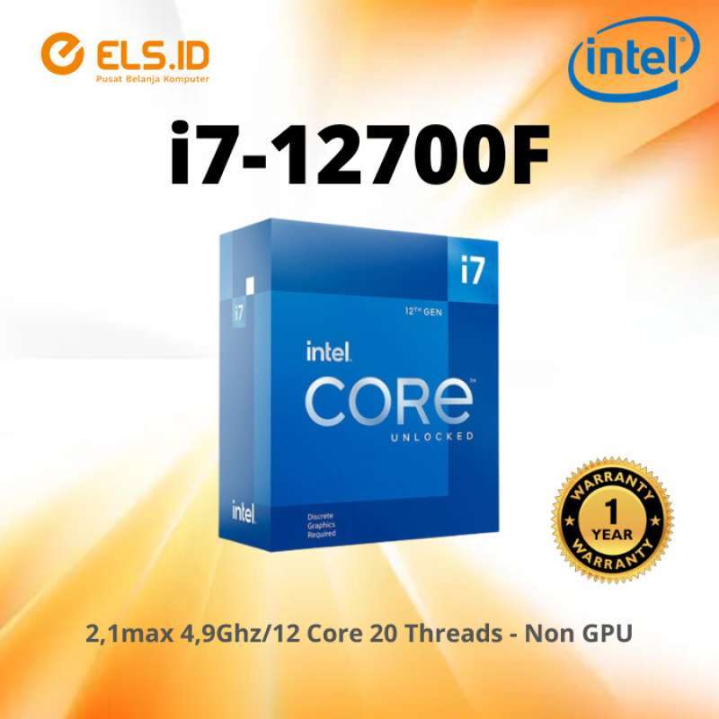 Promo Processor Intel Core i7-12700F NON GPU (BOX) Diskon 2% di Seller ELS Computer Official ...