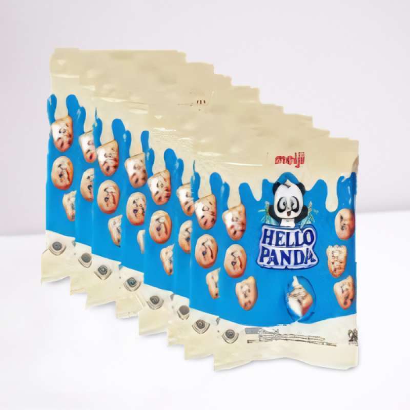 Jual Snack biskuit helo panda rasa krim susu hello panda (10 pcs x 10gr ...