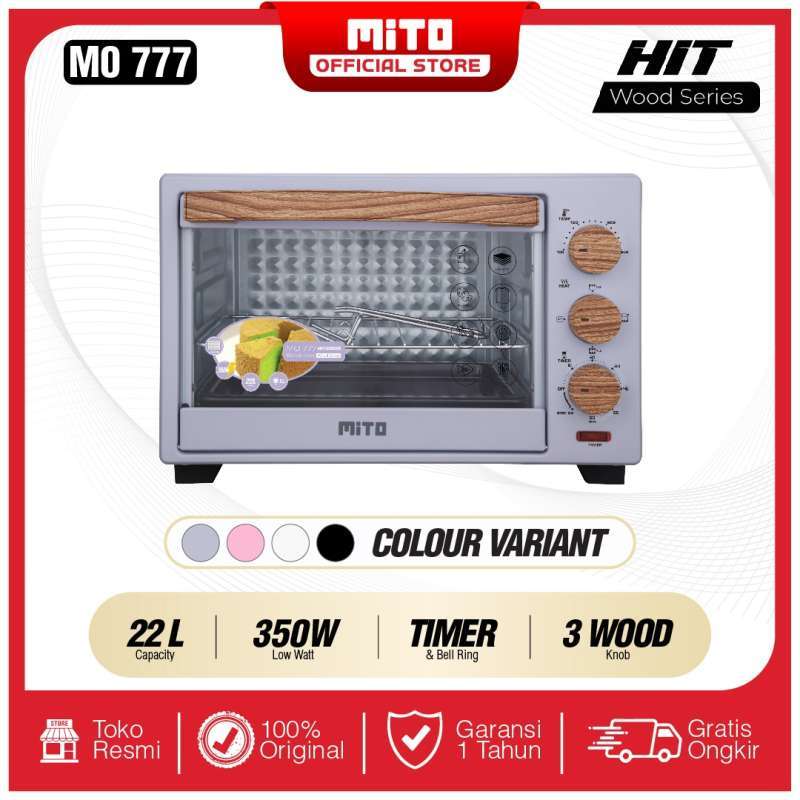 Jual MITO Oven Listrik HIT Wood Series MO-777 22L Pemanggang Kue di ...