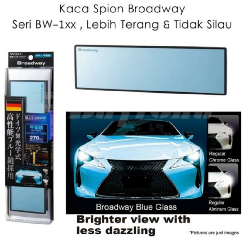 Jual Kaca Spion Broadway Tengah mobil Kaca Biru Original di Seller ...