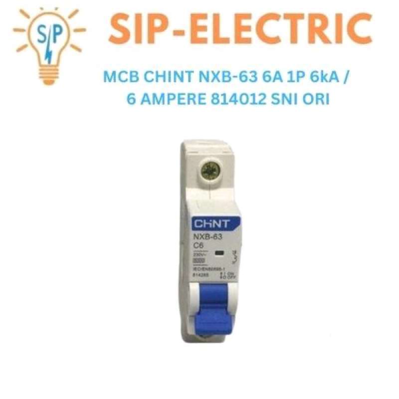Jual MCB CHINT NXB-63 6A 1P 6kA / NXB 63 / 1PHASE 6 AMPERE 814012 SNI ORI di Seller SIP_ELECTRIC ...