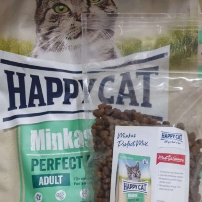 Promo [NO BRAND] Happy Cat Minkas Mix 1kg Repack/Makanan Kucing /Cat ...