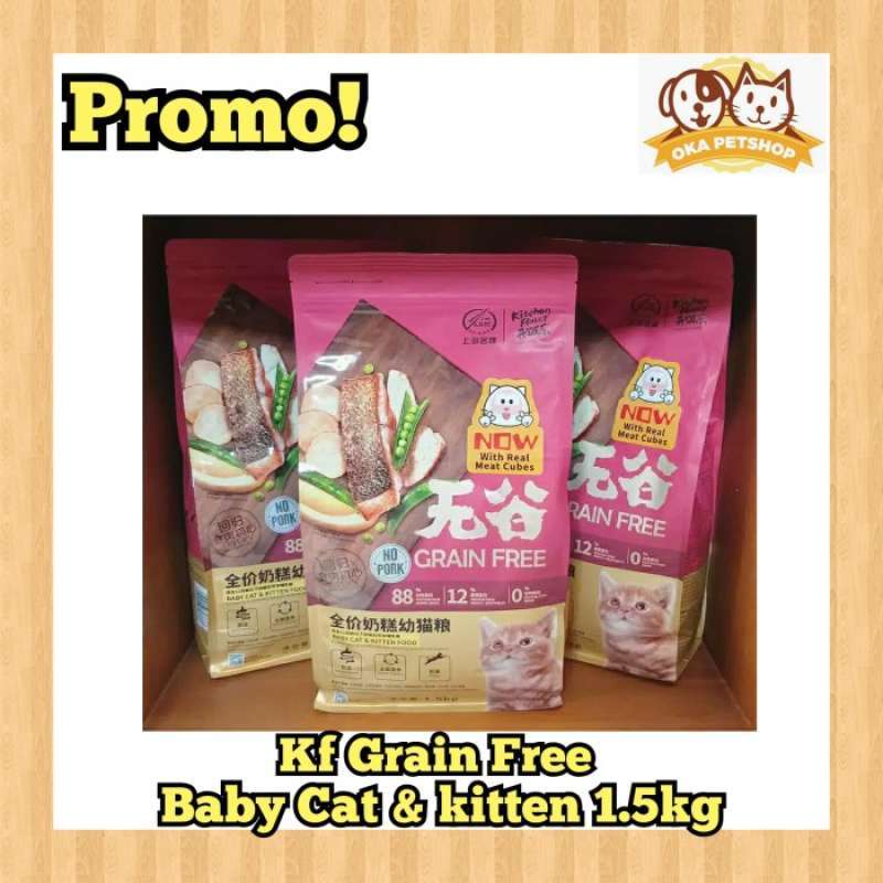Promo [no Brand] Kf Kitchen Flavor Baby Kitten 1,5kg/kf Baby Kitten Cat ...