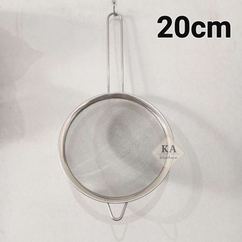 Jual Saringan Minyak Stainless 20Cm / Saringan Teh / Saringan Kelapa di ...