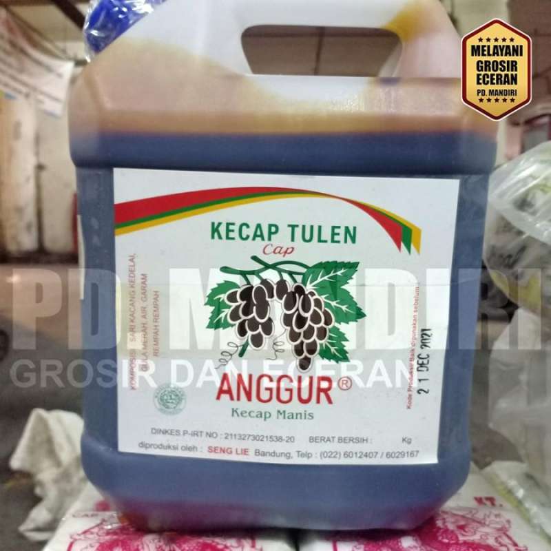 Jual CAP ANGGUR KECAP MANIS 6 KG / SENG LIE BANDUNG di Seller PD ...