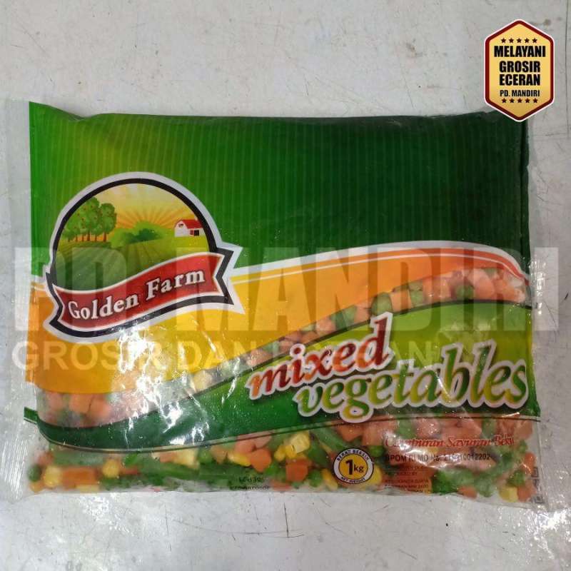 Jual GOLDEN FARM MIX VEGETABLE 1 KG / SAYURAN CAMPURAN di Seller PD ...