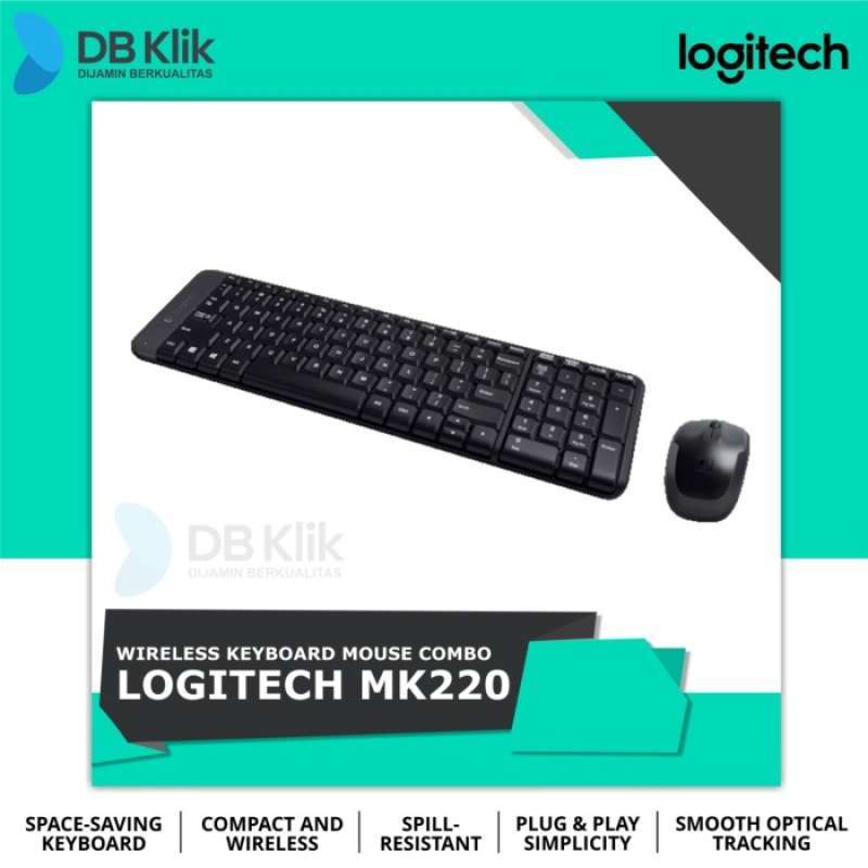 Jual Keyboard Mouse Wireless Logitech MK220 di Seller Albinka Store ...