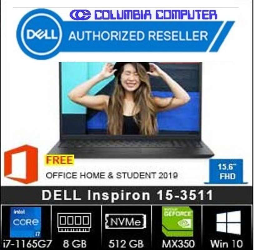 Jual DELL Inspiron 15-3511 i7-1165G7 8GB 512GB MX350 Win10+OHS di ...