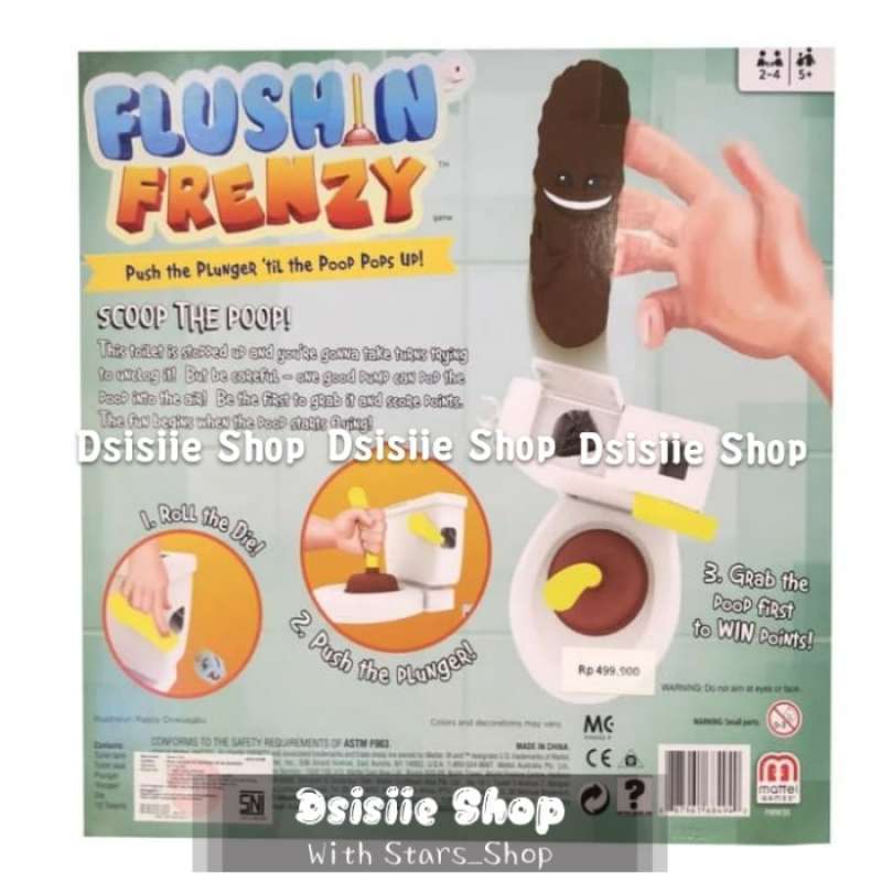 Promo Mainan Bersama Keluarga Flushin Frenzy Poop / Mainan Toilet Wc ...