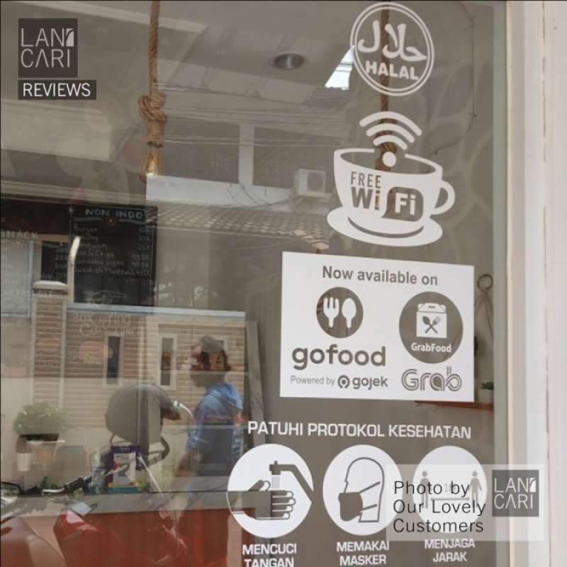 Jual Sticker Stiker Prokes Cutting Kaca Dinding 3m Rumah Kantor Wall ...