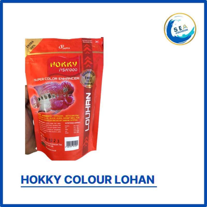 Jual Hokky Louhan Super Colour Enhancer 120 Gr Pakan Ikan Lohan di ...