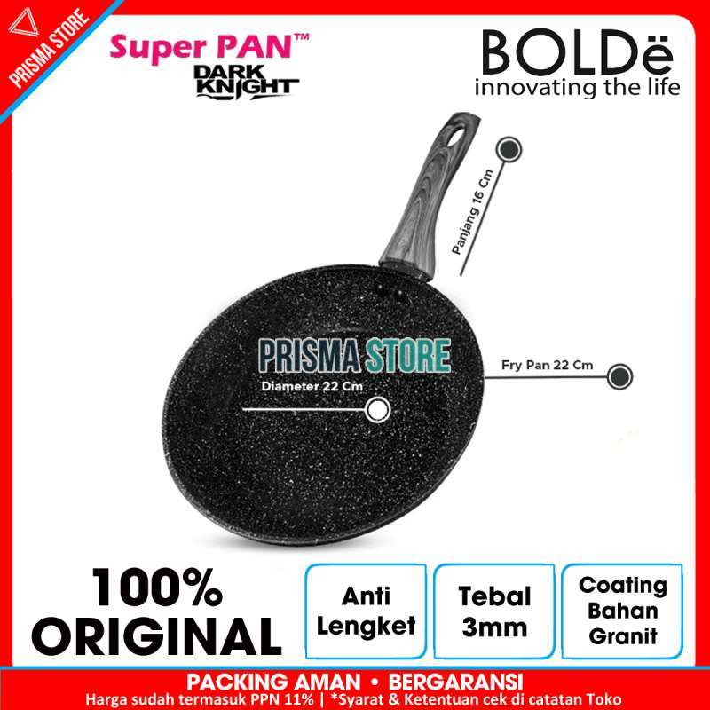 Jual Bolde Super Fry Pan Wajan Penggorengan 22 Cm BLACK DARK KNIGHT di ...