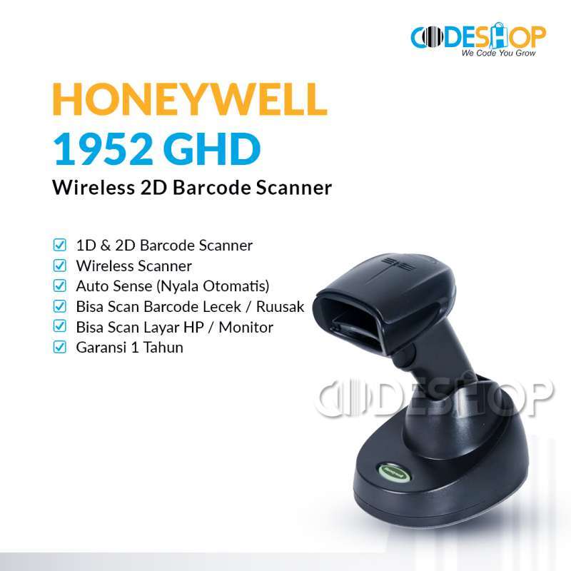 Jual Honeywell 1952 Ghd Scanner Barcode 2d Imager Cordless Di Seller ...