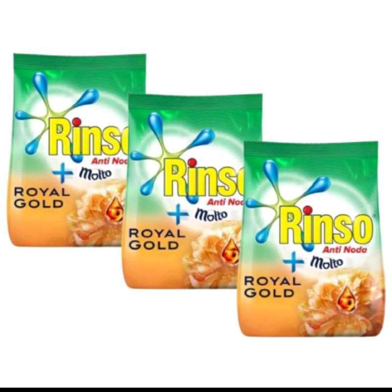 Jual Rinso Molto anti Noda deterjen bubuk Royal Gold 770 gr Isi 3 pcs ...