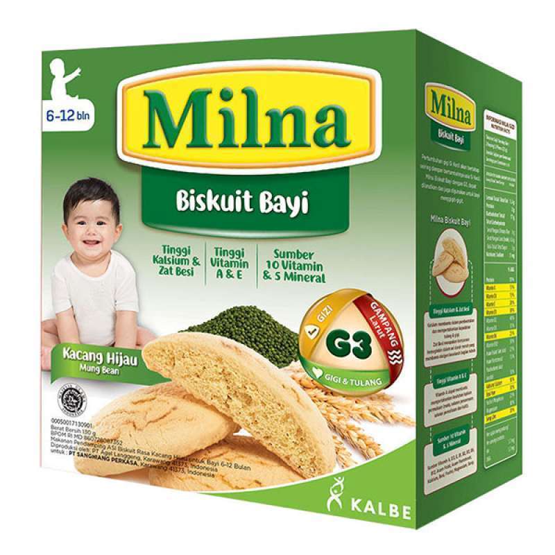 Jual Milna Baby Biscuit Kacang Hijau 6 Plus 130g Di Seller Hyfresh ...