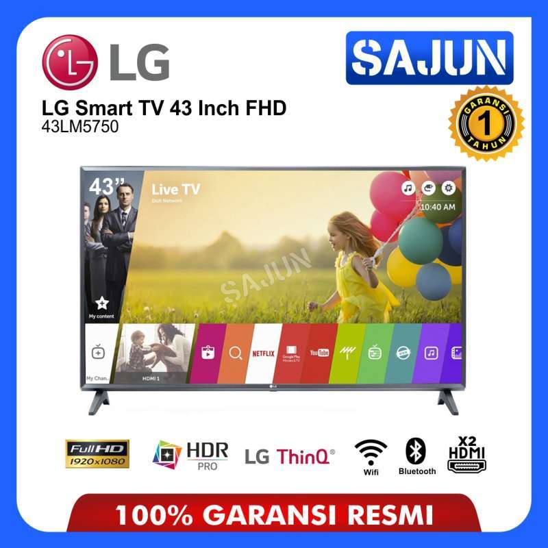 Jual Lg Smart Tv 43lm5750 Led 43 Inch Fhd Hdr Dolby Audio 43lm5750ptc ...