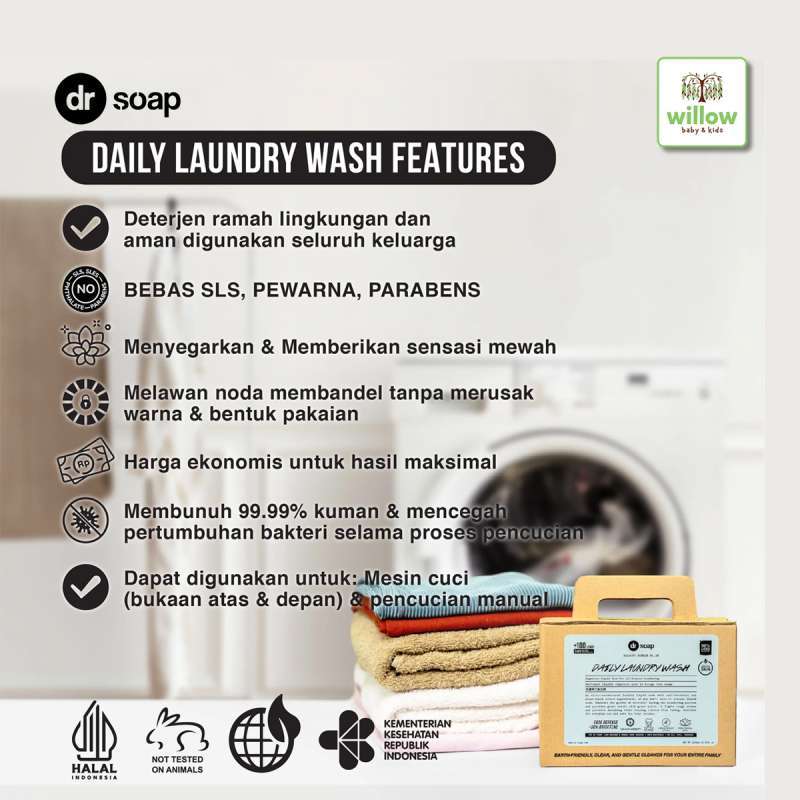 Promo Dr. Soap Daily Laundry Wash 1.2l - Deterjen Laundry Diskon 10% Di ...