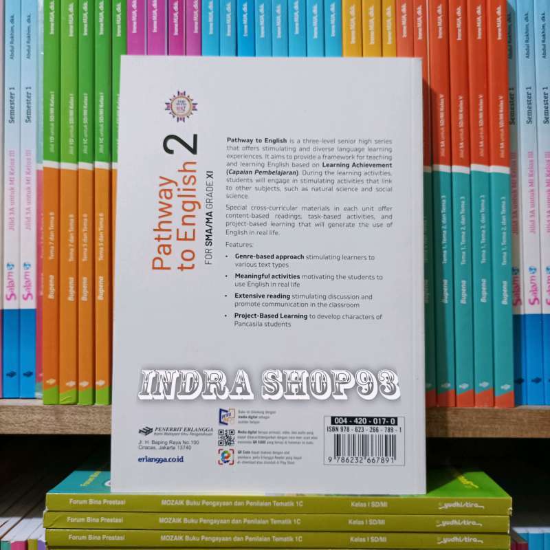 Jual Buku Pathway To English Kelas 2 /xi 11 Sma Kurikulum Merdeka Erlangga Original Di Seller ...