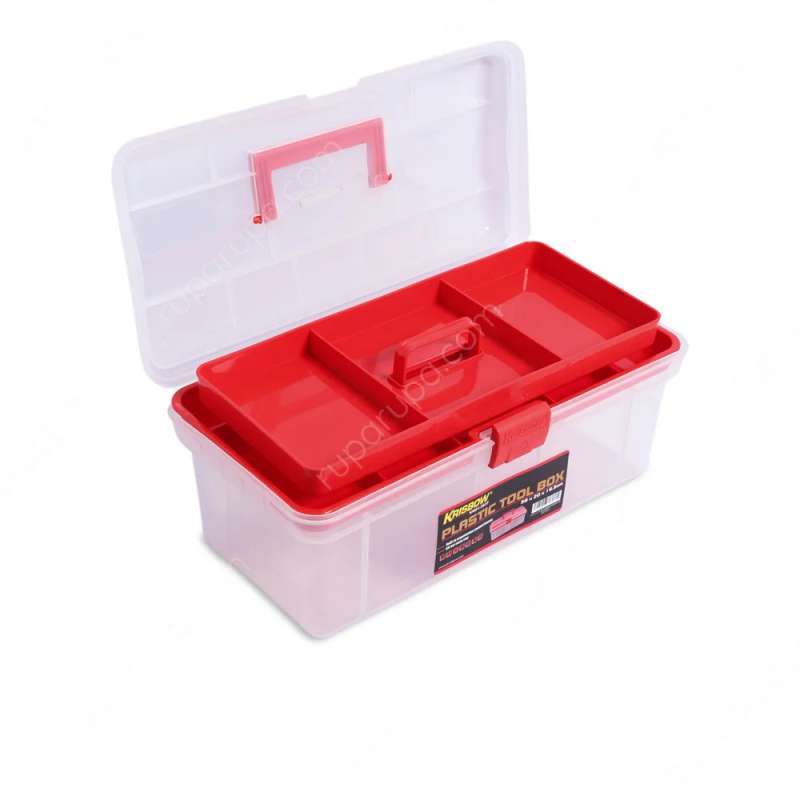 Jual krisbow Tool Box Kotak Alat Perkakas Toolbox Plastik 38x20x16.5 Cm ...