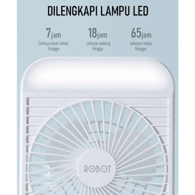 Jual Nana - Robot Desktop Fan Rt-bf14 / Kipas Portable Robot 5 Inch 2000 Mah Led Di Seller Nana ...