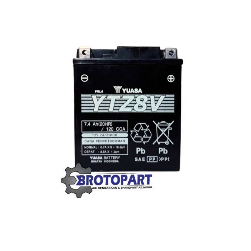 Jual AKI ACCU MOTOR YAMAHA XMAX 250, R25 YUASA YTZ8V MF KERING 12V 7AH di Seller Alfa Auto Race ...