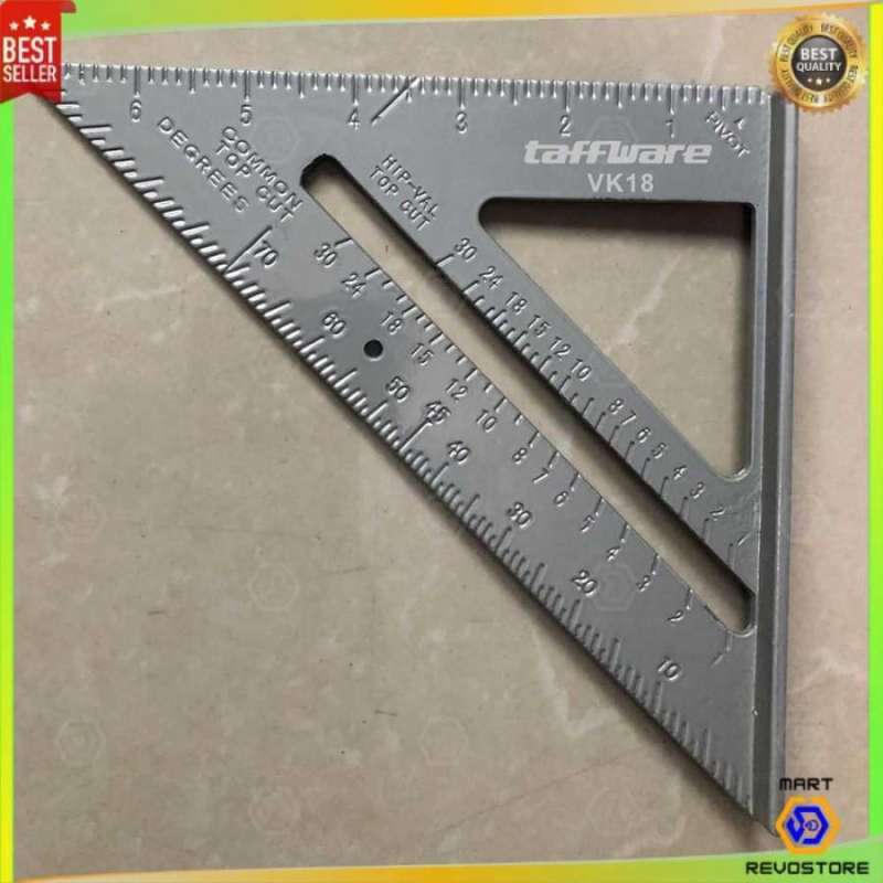 Jual Penggaris Pengukur Siku Mistar Triangle Ruler Multifungsi ...