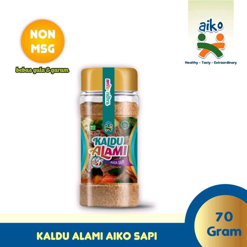 Jual AIKO Kaldu Bubuk Penyedap Rasa Alami Non MSG Rasa Ayam Sapi Jamur ...