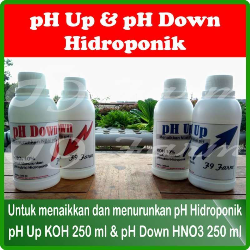 Jual Paket pH UP (KOH 10%) & pH Down (HNO3 10%) Botol @250 ml Hidroponik di Seller JWshop ...