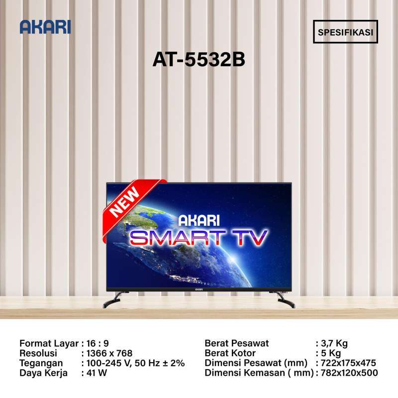 Promo Akari AT-5532B 32 inchi Smart TV Diskon 9% di Seller Akari Store ...