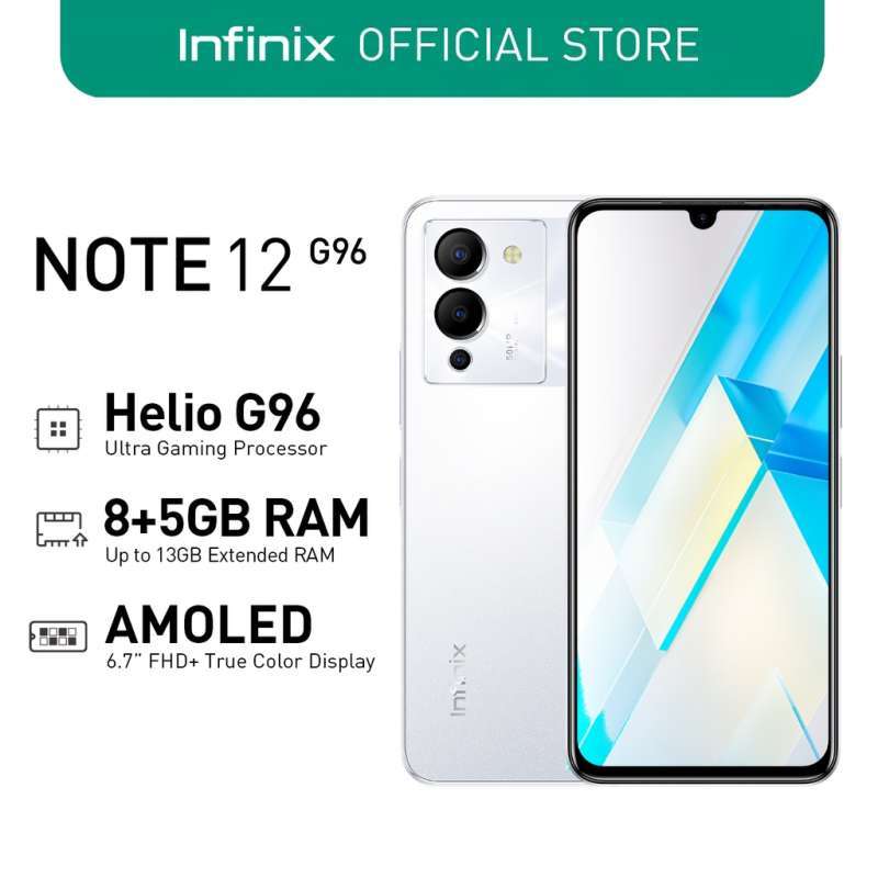 Promo infinix note 12 8/256 garansi resmi Diskon 7% di Seller PT Baruna ...