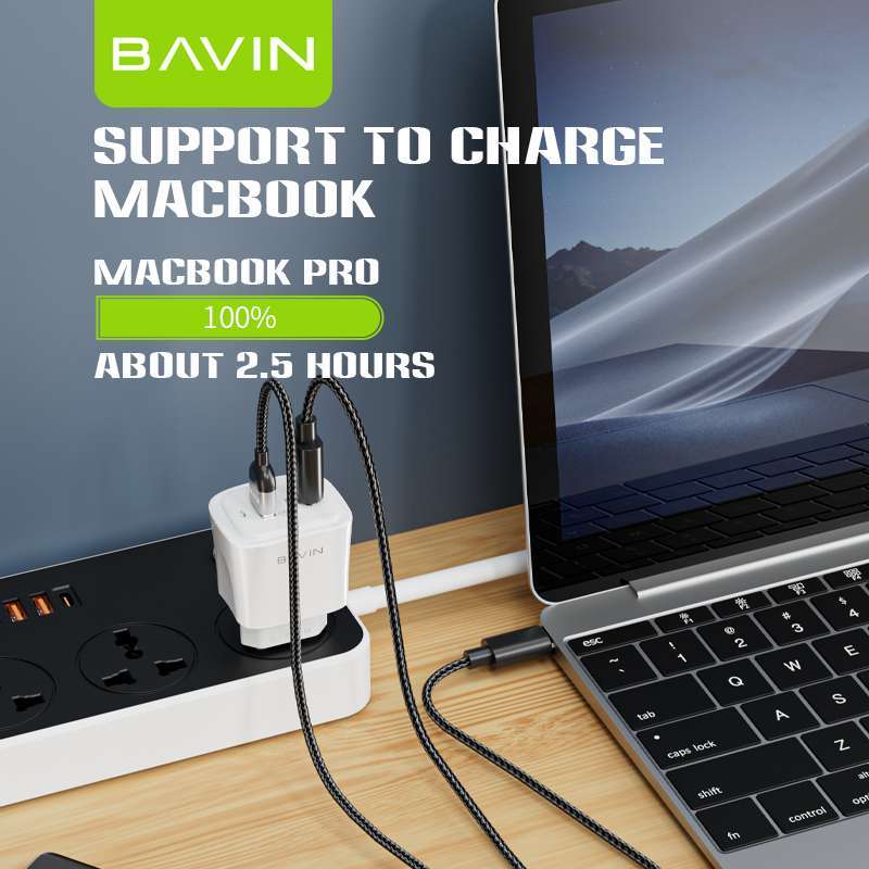 Jual Bavin Pc330y Pd Qc3.0 Charger Fast Charging Dual Adapter 20w Type ...