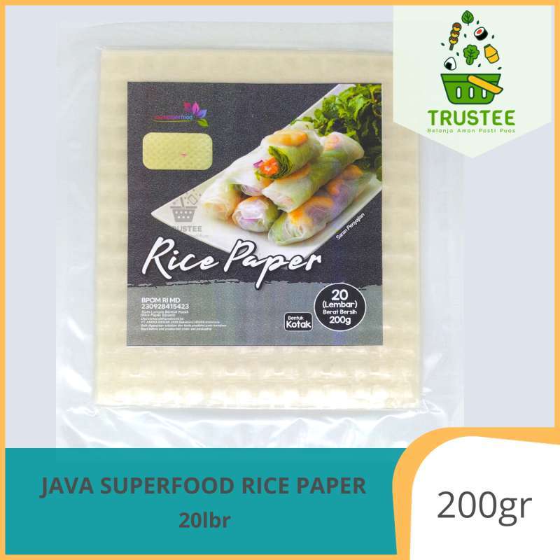 Jual Java Super Food Rice Paper Kotak 20 Lembar di Seller Trustee Mart ...