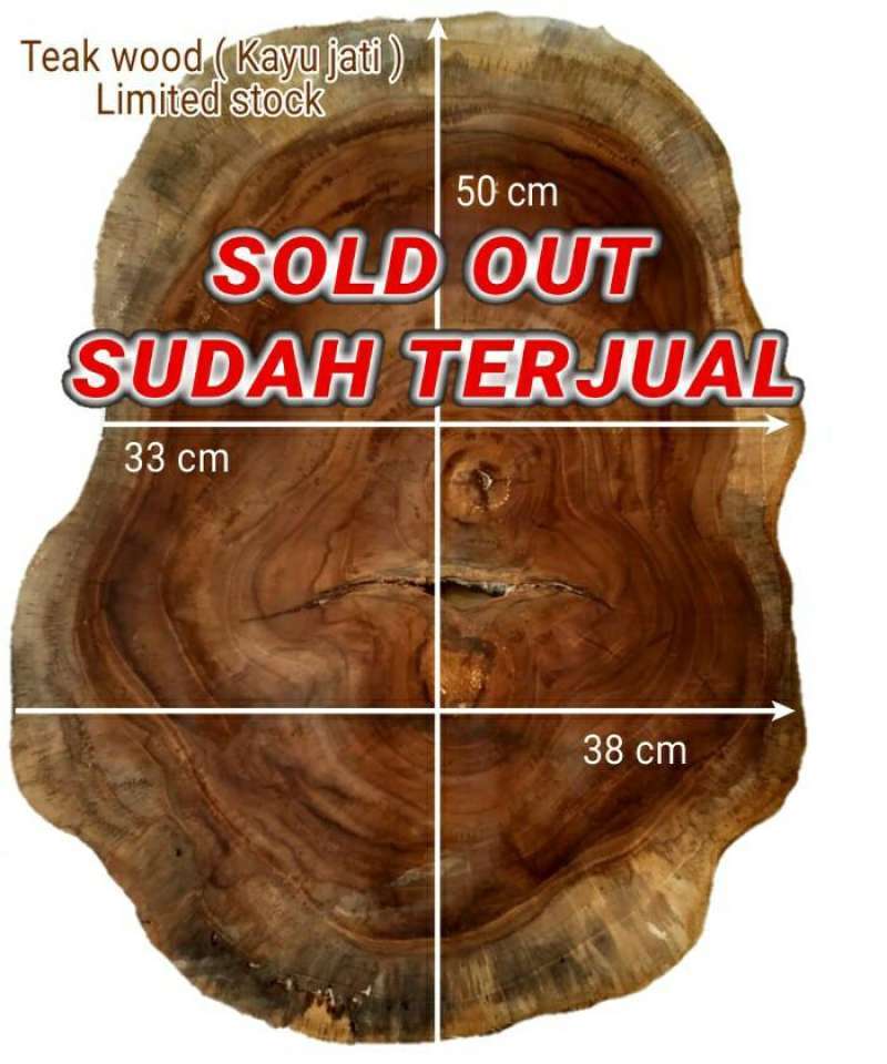 Jual Wood log slice Potongan log kayu jati big size limited hanya satu ...