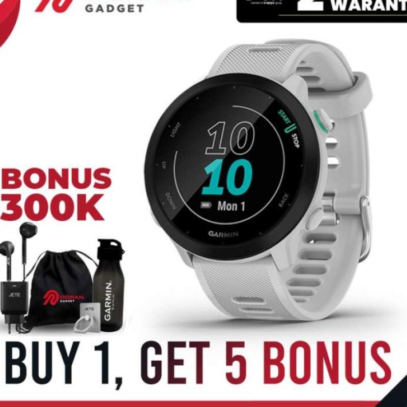 Jual Garmin Forerunner 55 Whitestone GPS Smartwatch - Garansi TAM 2th ...