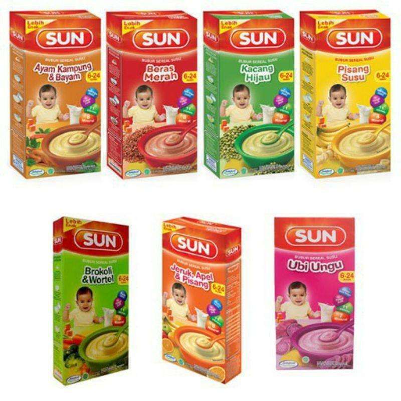 Jual SUN BUBUR BAYI 6+ BULAN 120gr ALL VARIAN di Seller BLUE A SHOP ...