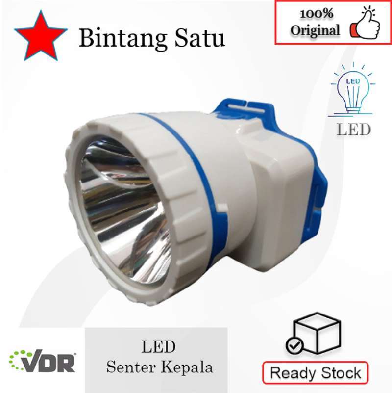 Jual VDR LED Senter Kepala V-8801 L Kepala Besar Headlamp Charge di ...