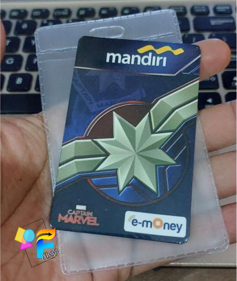 Jual Kartu eMoney eToll Tapcash BRIZZI edisi Logo Capt Marvel - Custom ...