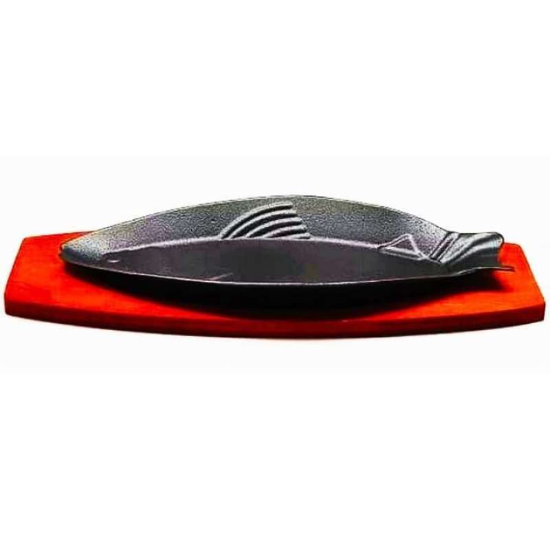 Jual Hot Plate Ikan Ozzy 32 X 17 Cm + Tatakan Kayu Di Seller Toko Mega ...