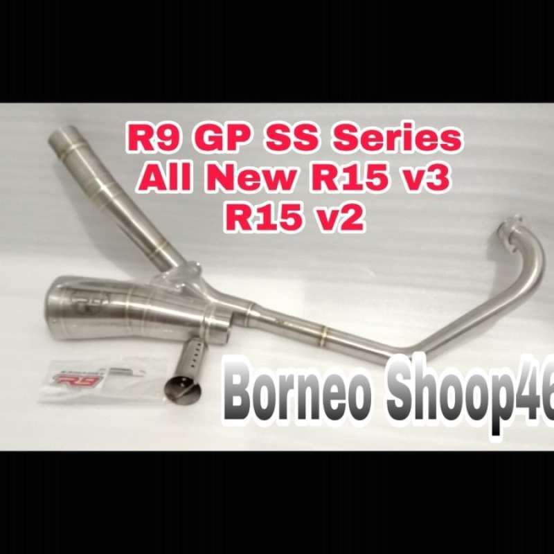 Jual Knalpot Racing R9 GP SS Series R15 v3 R15 v2 full System Original ...