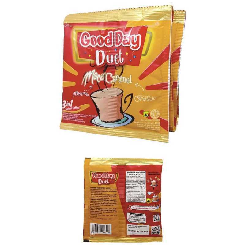 Jual Kopi instant Good day Duet moca caramel (per 5pcs) coffee instant ...