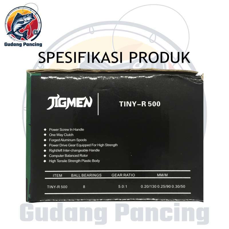 Promo Jigmen Reel Mini Tiny-r Ukuran 500 Kerekan Atau Gulungan Pancing ...