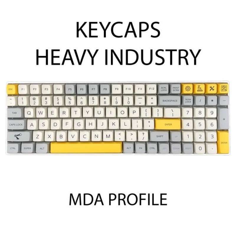 Jual KEYCAPS HEAVY INDUSTRY MDA PROFILE SUBLIM MECHANICAL KEYBOARD di ...